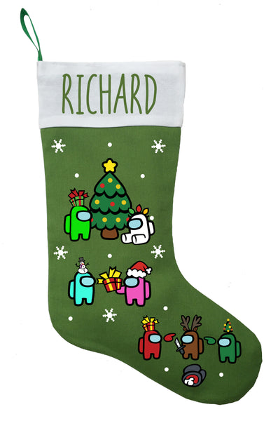 Among Us Christmas Stocking, Among Us Stocking, Imposters Christmas St ...
