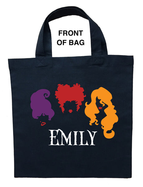 Hocus Pocus Trick or Treat Bag, Personalized Hocus Pocus Halloween Bag ...